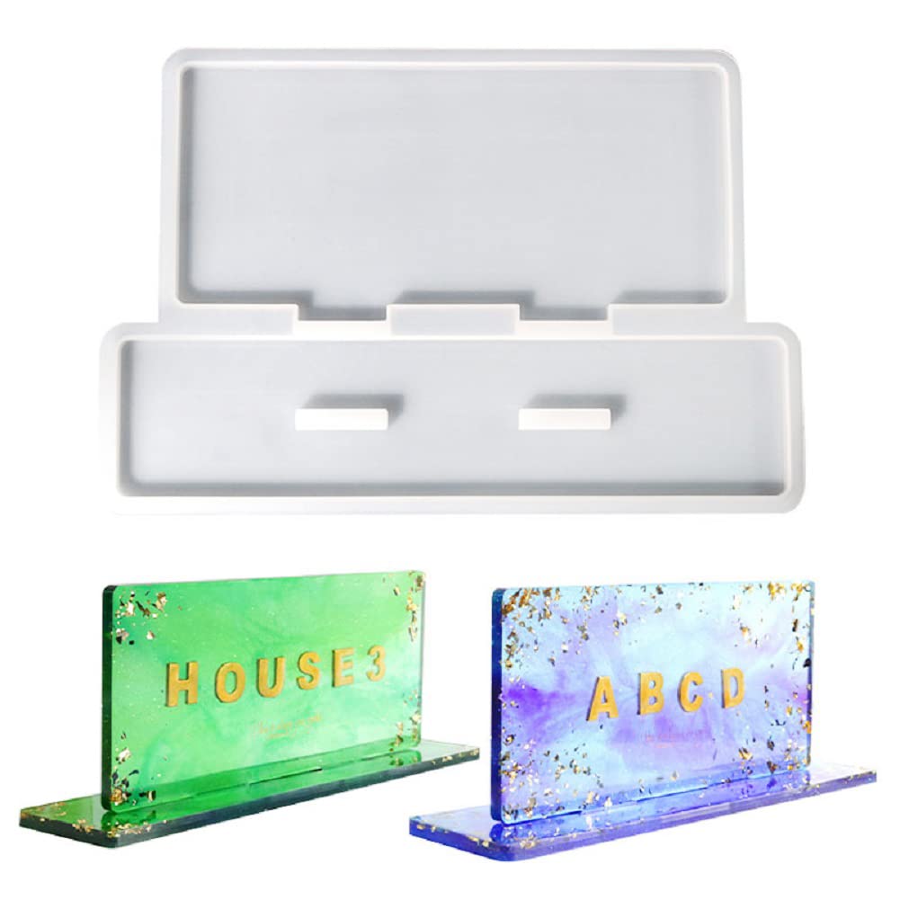 Amazon.com: Yalulu Desktop Display Stand Resin Molds, Sign Holder ...