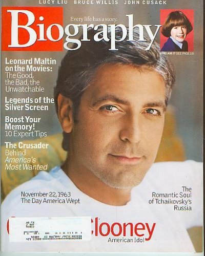 Biography Magazine November 2003 - George Clooney..Legends of the ...
