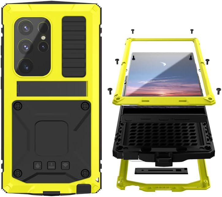 Amazon.com: Simicoo Compatible with Samsung S24 Plus Metal Bumper ...