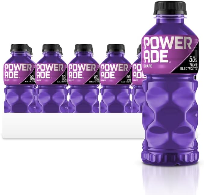 Amazon.com: POWERADE Bebida deportiva uva, 20 onzas (paquete de 24 ...