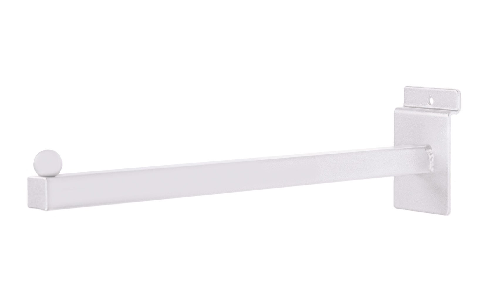 Snapklik.com : SSWBasics 12 Inch Straight Square White Faceout For Slatwall