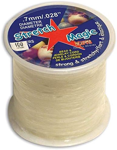 Amazon.com: Stretch Magic Bead & Jewelry Cord - Strong & Stretchy, Easy ...