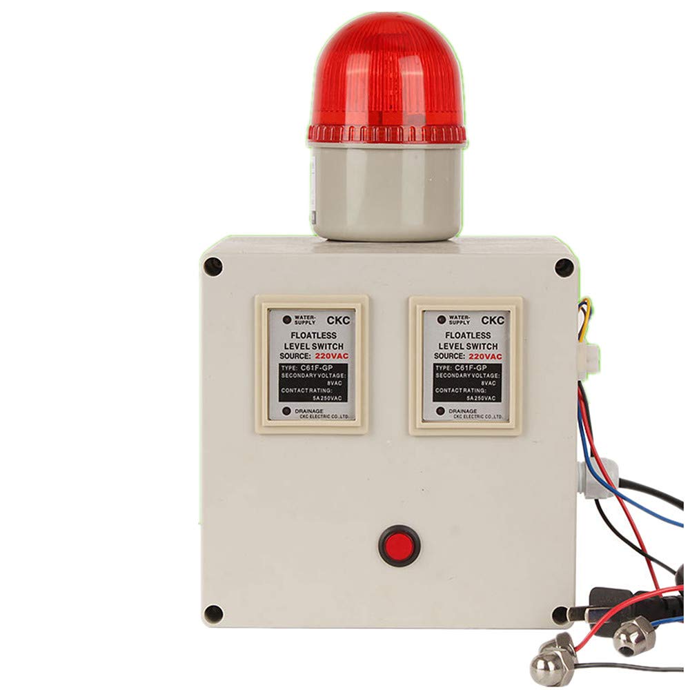 Amazon.com: High/Low Water Level Sound Light Alarm Water Level Alarm ...