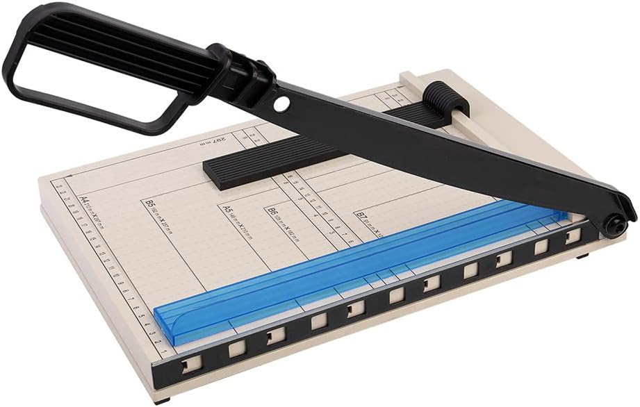 Amazon.com : ISDIR 12-Inch Guillotine Paper Cutter, 15 Sheet Capacity ...