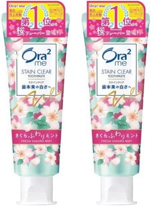 Amazon.com: SUNSTAR ORA 2 ME Stain Clear Toothpaste - Fresh Sakura ...
