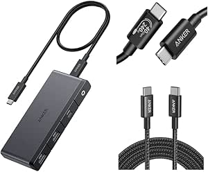 Amazon.com: Anker USB C Hub, 556 USB-C Hub (USB4, 8-in-1) with 1.6ft USB4 Cable, 8K HDMI and ...