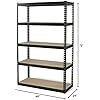 Gorilla Rack GRZ6-4824-5IMP 5-Shelf 48-by-24-by-72-Inch Shelving Unit ...