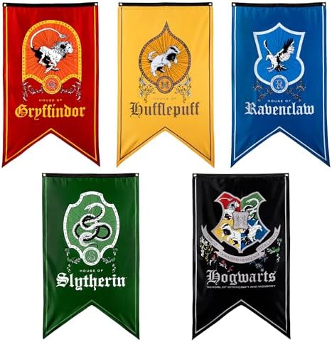 Amazon.com: Conquest Journals Harry Potter Wizarding House Banner Flag ...