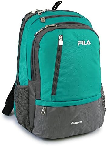 FILA Duel Tablet and Laptop Backpack, Teal, One Size