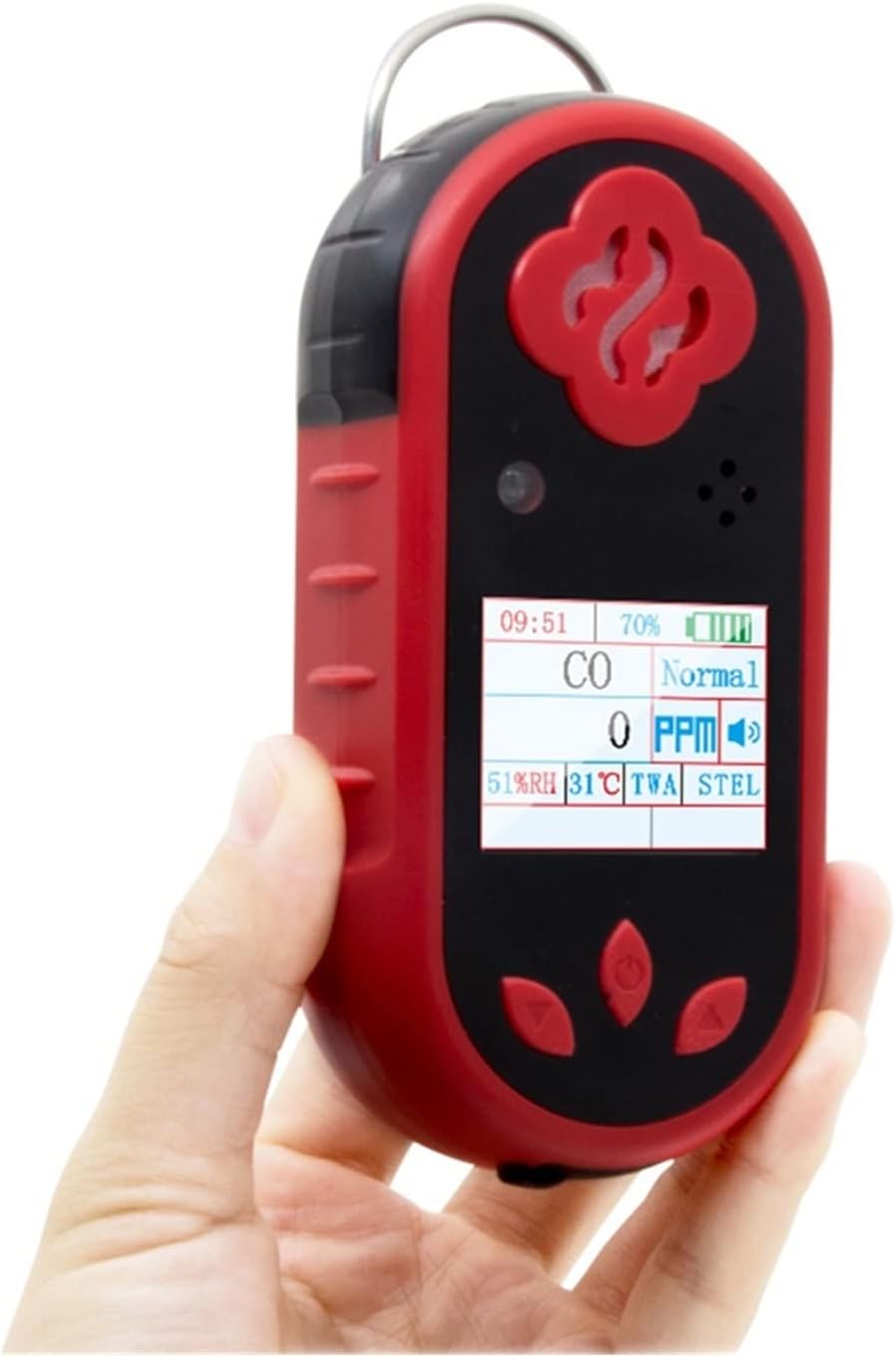 Gas Sniffer Alarm Portable H2s Hydrogen Sulfide Gas Detector Four Alarm