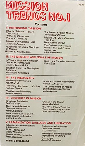 Mission Trends No. 1: Crucial Issues in Mission Today: Gerald H ...