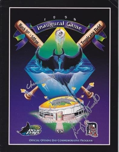 Chuck Lamar, Vince Naimoli, and Larry Rothschild Signed - Autographed ...