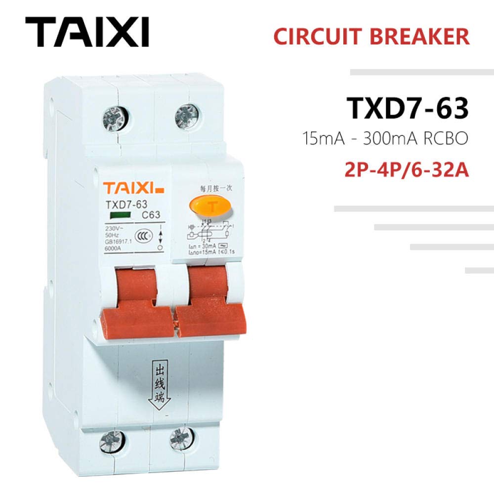 Circuit Breaker Rcbo Rccb Mcb Miniature Mccb 15ma 30ma 50ma ...