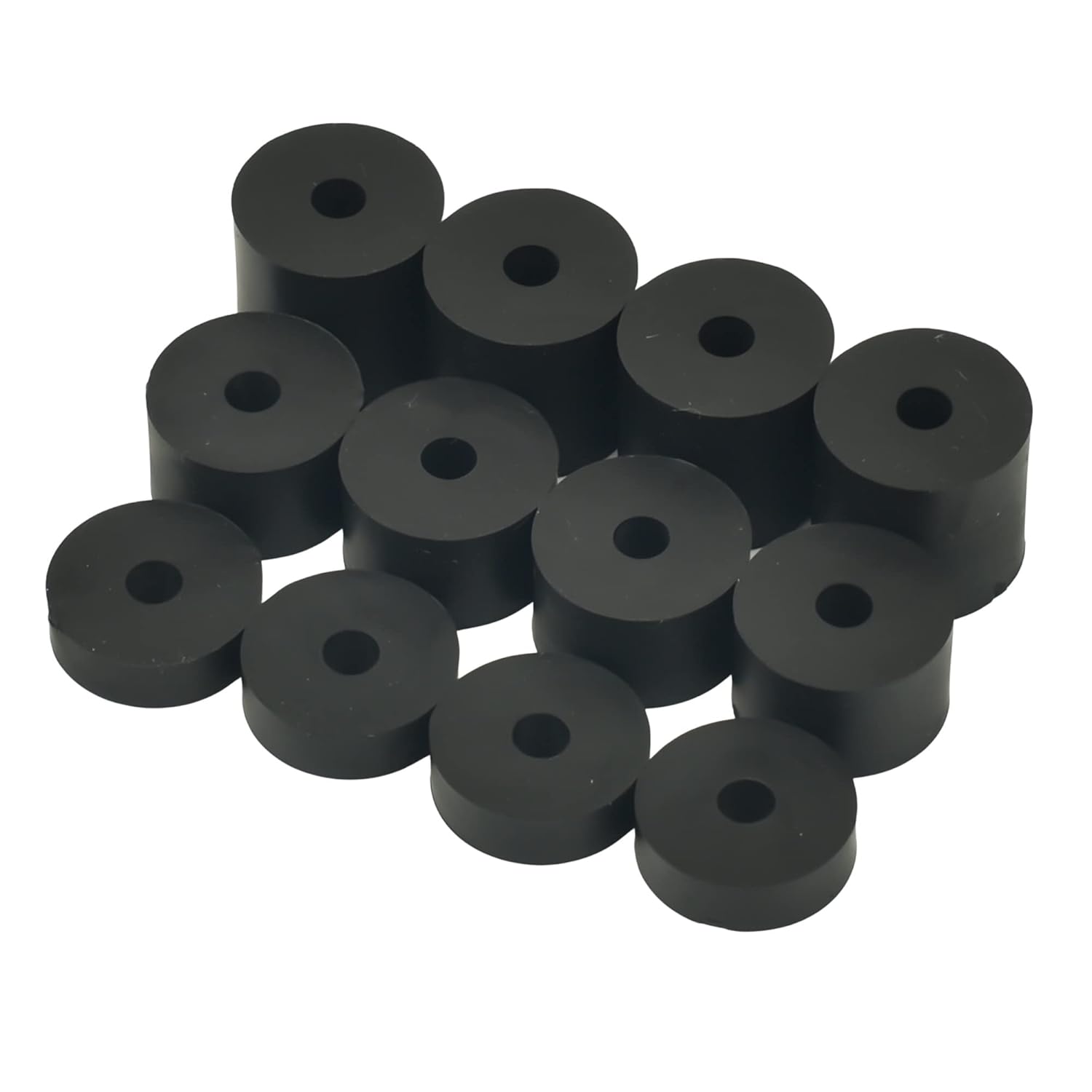 Hawkeng 4mm (M4) Medium Soft Rubber Spacers Standoff Washers (12 Pack ...