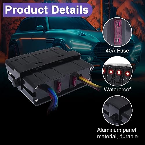 Snapklik.com : 6 Gang Rocker Switch Box Rocker Toggle Switch Panel Box ...