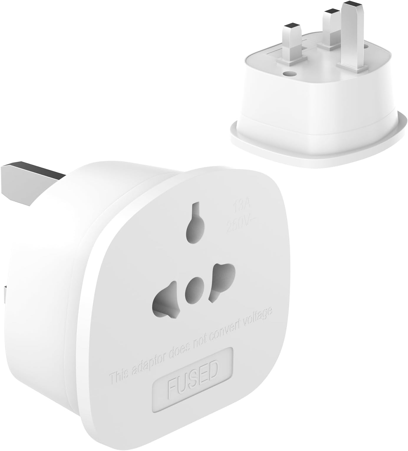1 Pack European to UK Plug Adaptor, US to UK Travel Plug Adapter with ...