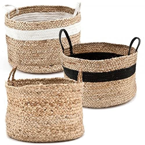RD ENTERPRISES Jute Home Hand Woven Small Jute Plant Basket, Jute ...