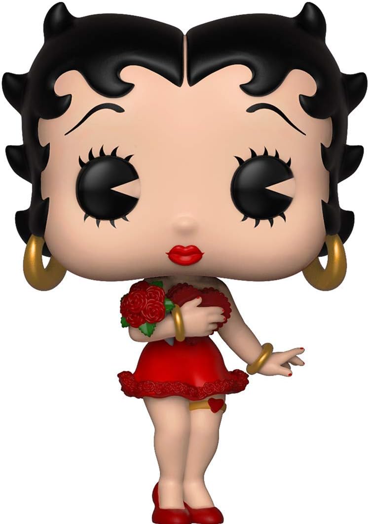 Amazon.com: Funko Pop! Animation: Valentine Betty Boop Toy, Multicolor ...