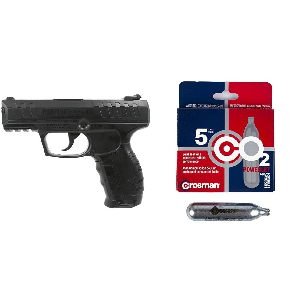 Daisy Powerline 426 Air Pistol & Crosman 12-Gram CO2 Powerlet ...