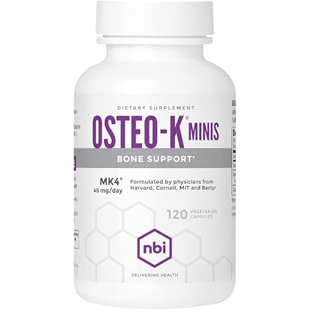 Amazon.com: NBI Osteo-K Bone Support - Mini | Vitamin D & K Complex ...