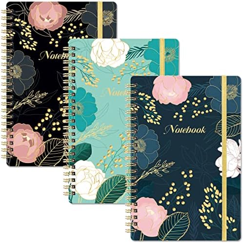 Amazon.com : Spiral Notebook - 3 Pack A5 Ruled Journal Notebook, 8.3 ...