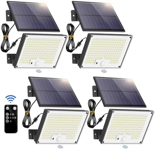 Amazon.com: MoKo Motion Sensor Outdoor Lights - 222 LED Super Bright ...