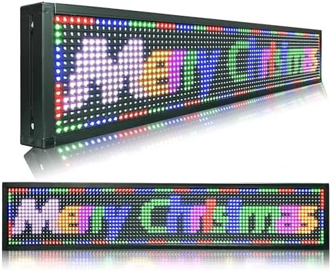 Amazon.com : P10 WiFi Programmable Outdoor LED Scrolling Sign, RGB Full ...