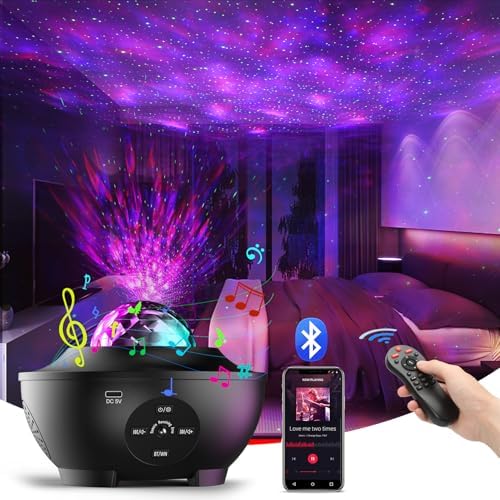 One Fire Star Projector Galaxy Light,15 Color+15 White Noise+Bluetooth ...