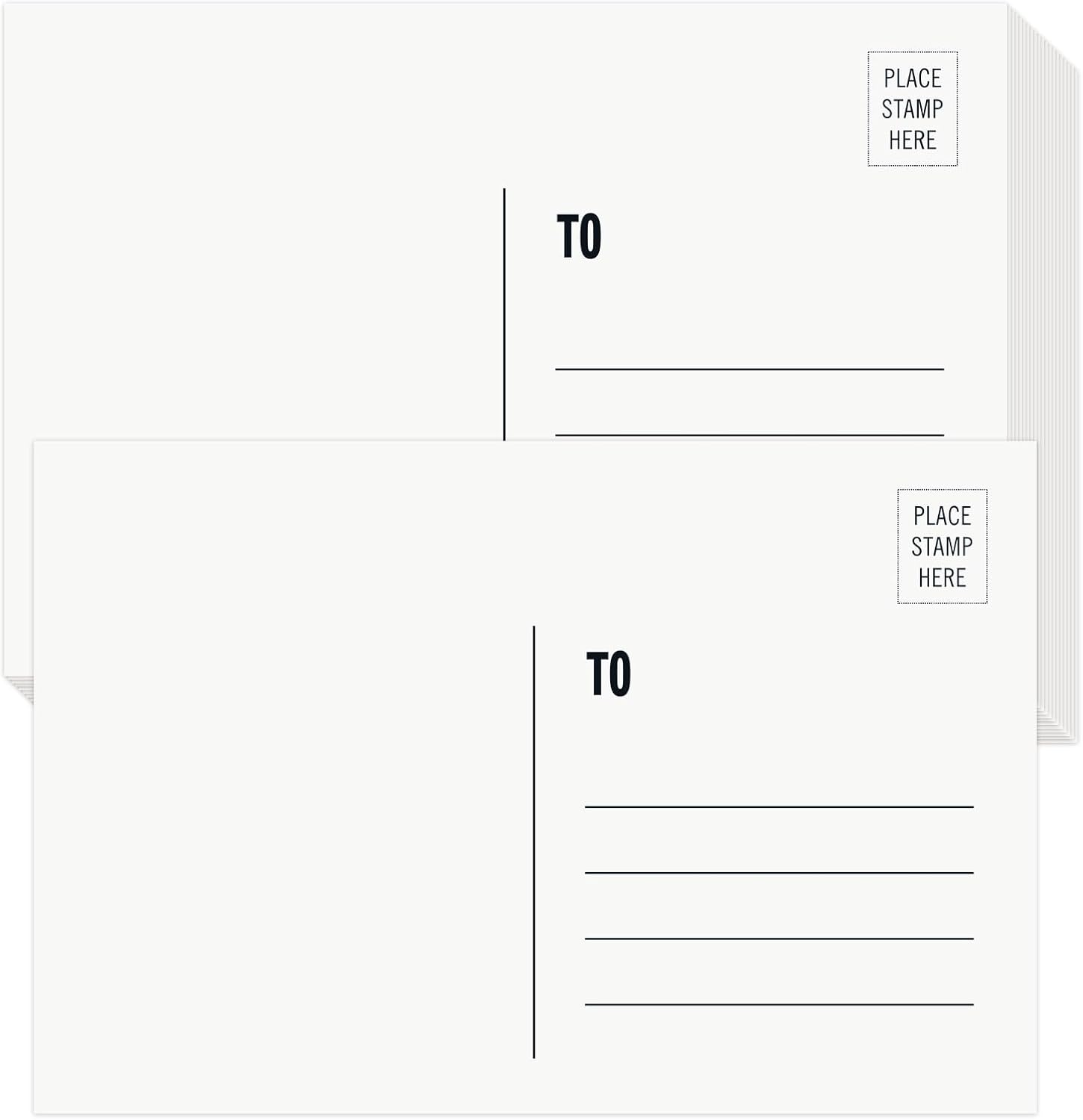 Amazon.com : KTFNOMES Blank Postcards for Mailing, 100 White 4x6 ...