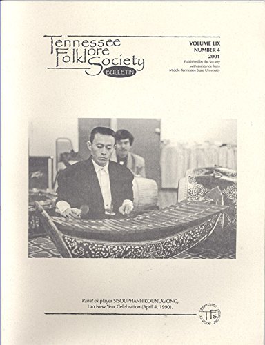 Tennessee Folklore Society Bulletin Volume 59 #4 2001: Various: Amazon ...