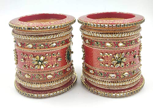 Buy Florana Rajasthani Rajwadi Chuda Handcrafted Bangle Set Rajputi ...