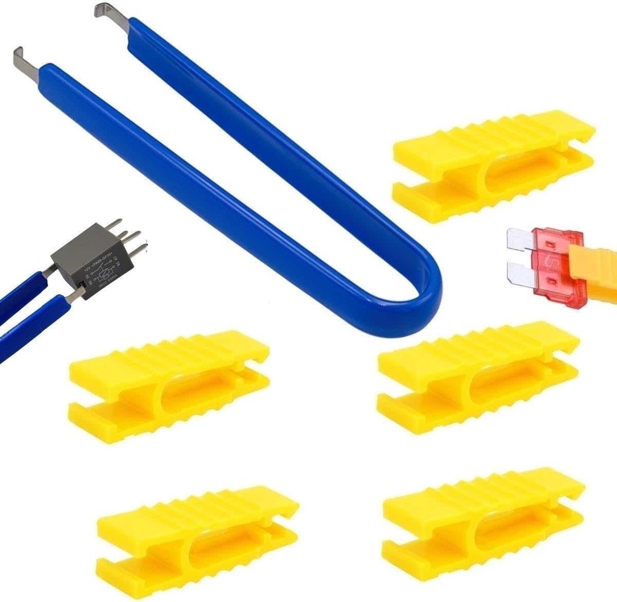 Amazon.com: LZLINYJLONG Relay Puller Pliers, 4-Pack Relay Fuse Puller ...