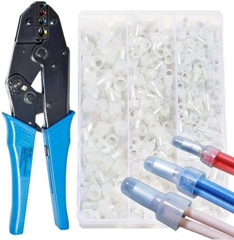 Amazon.com: smseace 580pcs 3-Values Closed End Crimp Terminal with Wire ...