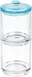 Amazon.com: InterDesign Prescott Two-Tiered Stacking Canisters for ...