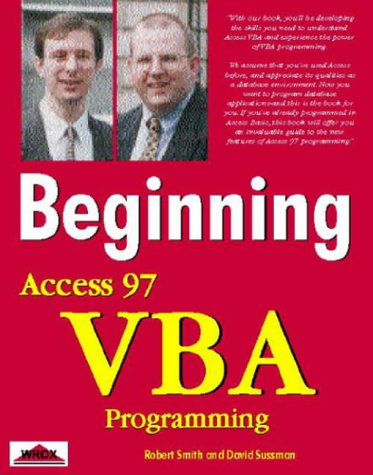 Beginning Access 97 Vba Programming: 9781861000866: Computer Science ...