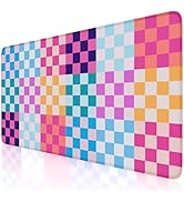 Amazon.com : iLeadon Large Boho Desk Mouse Pad Mat,Computer Desk Cover ...
