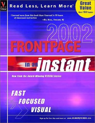 FrontPage 2002 in an Instant: Maran, Ruth: Amazon.com: Books