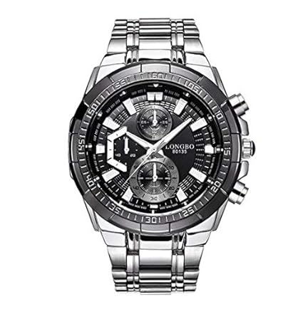 LONGBO Analog Business Casual Stainless Steel Decorative Subdials Watch ...
