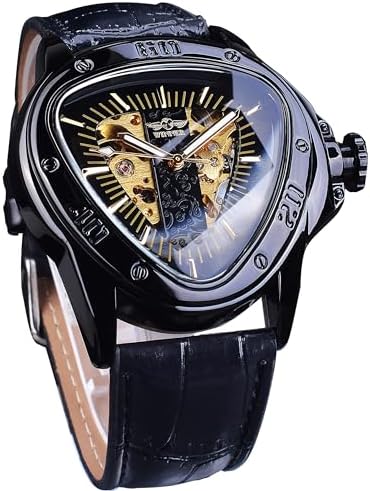 FORSINING Winner Fashion Mechanical Wrist Analog Watch Triangle Racing ...