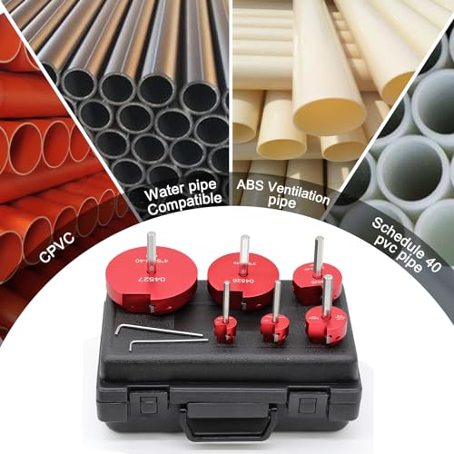 Snapklik.com : PPRK6 Plastic PVC Pipe Fitting Reamer 6 Piece Plumbing ...