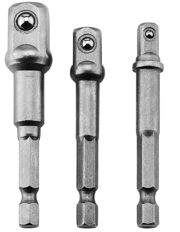 YADAV 3pcs Nut Driver Sockets Impact Hex Shank Drill Bit Bar Hand Tools ...