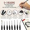 Amazon.com: DUGATO Fine Detail Paint Brush Set - Miniature Brushes with ...