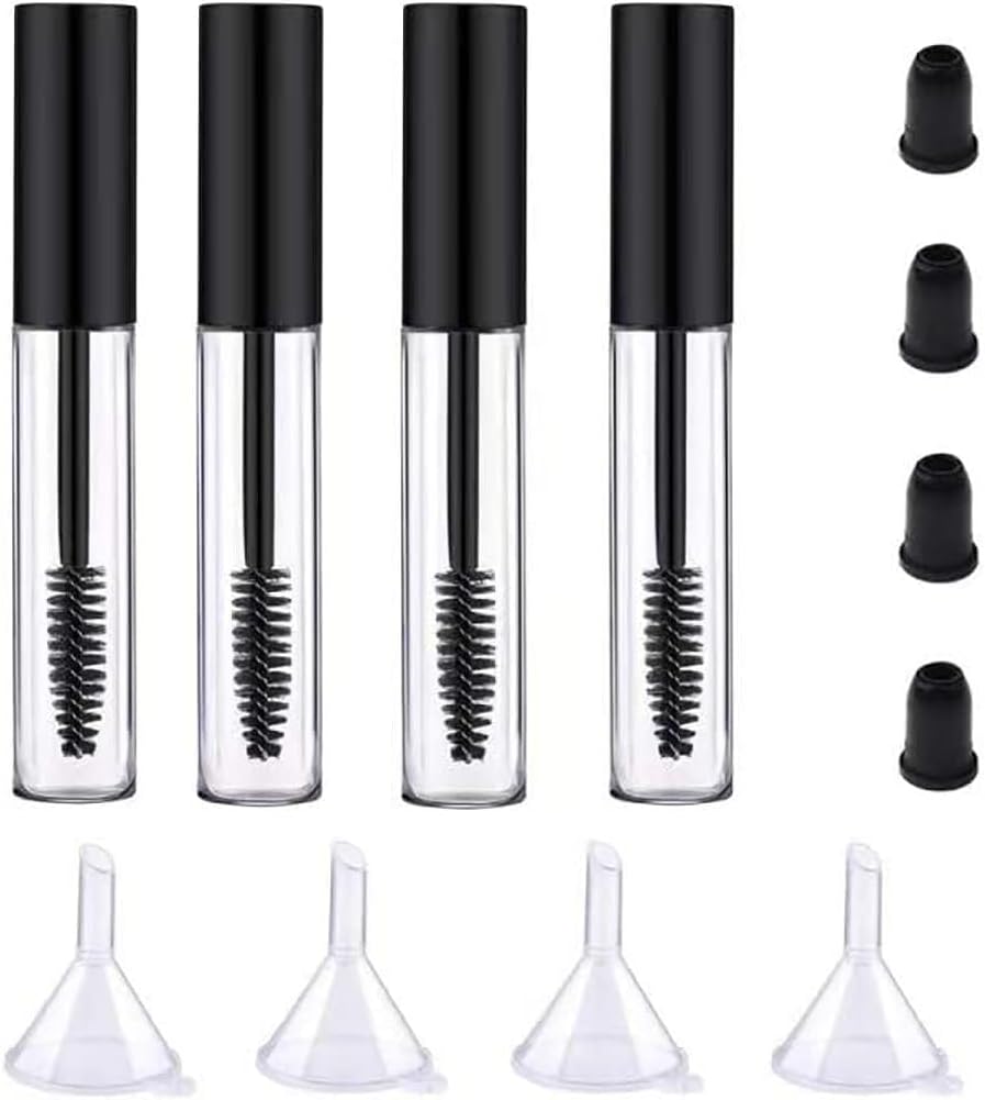 Amazon.com : 4 Pack Empty Mascara Tube with Eyelash Wand, ForSewian10ml ...