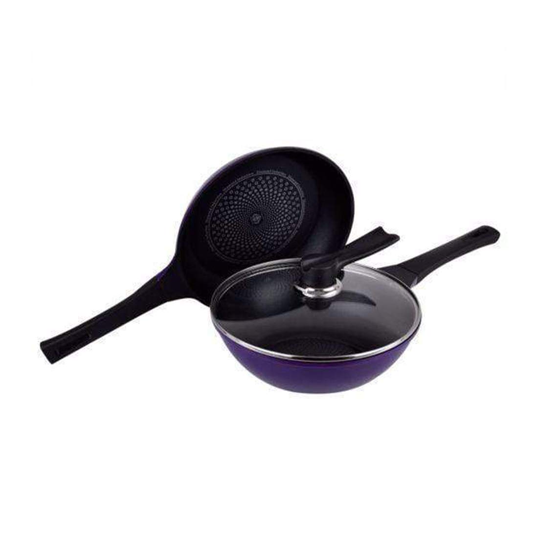 Wonderchef Diamond Coated Induction Base Pan Set - 26 cm, 3-Pieces ...