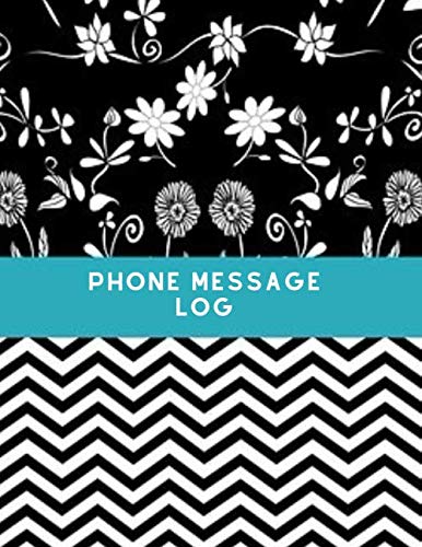 Phone Message Log: Voice Mail Telephone Record Memo Notebook Tracker ...