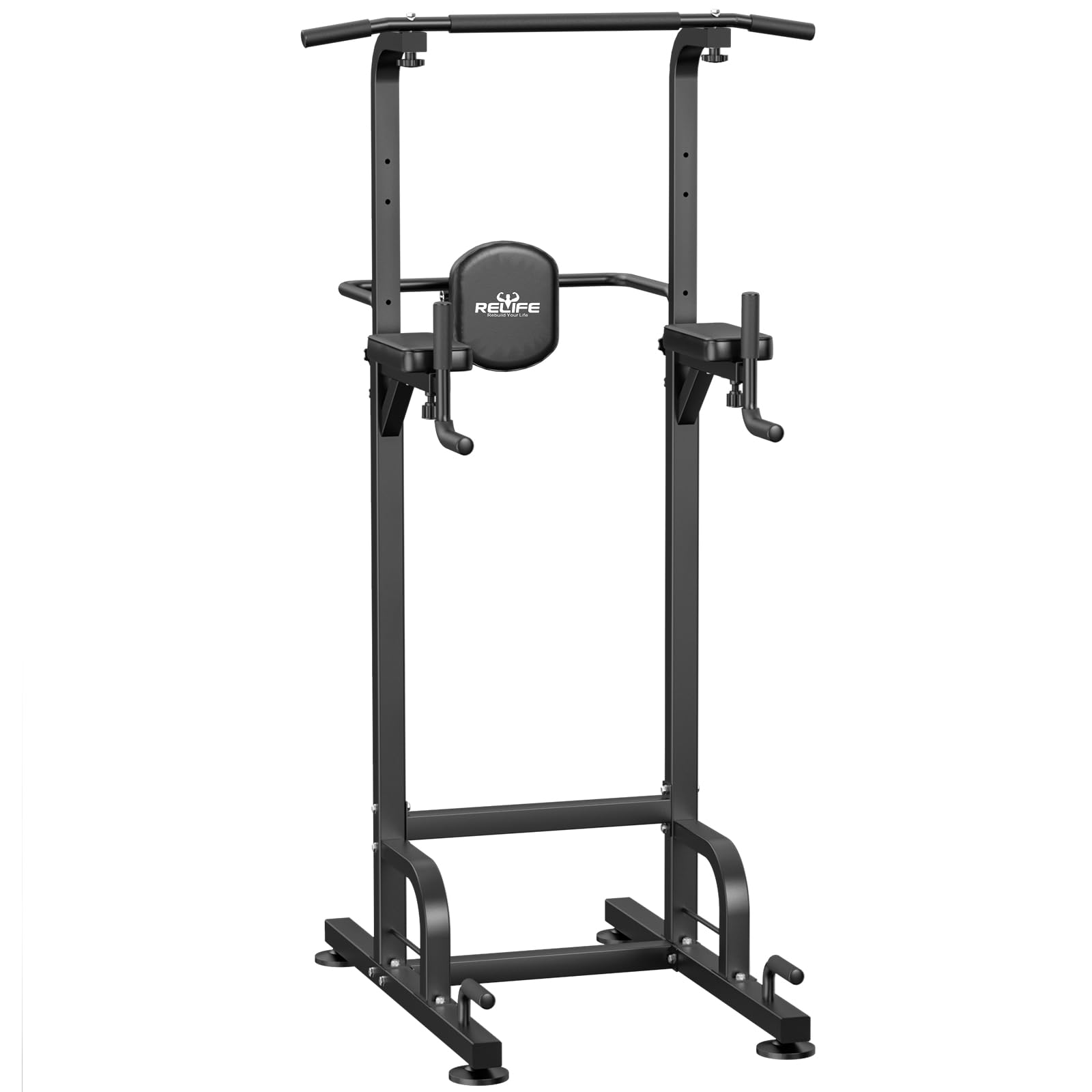 RELIFE REBUILD YOUR LIFE Power Tower Pull Up Bar Station Workout Dip ...