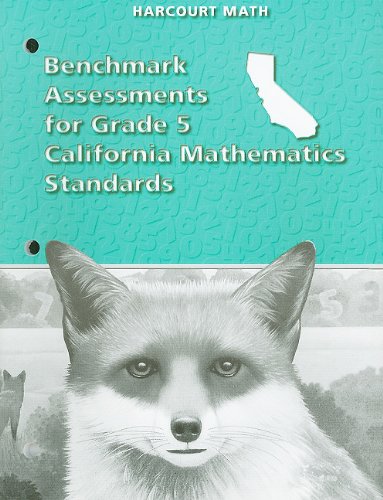 Amazon.com: California Harcourt Math Benchmark Assessments for Grade 5 ...
