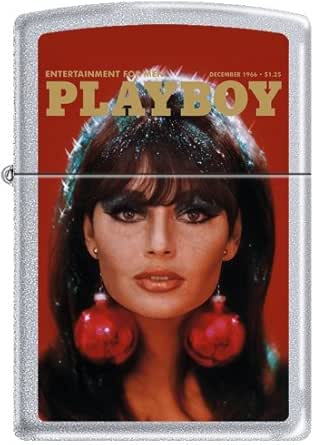Amazon.com: Zippo Playboy December 1966 Cover Satin Chrome Windproof Lighter NEW RARE : Health ...