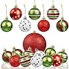Amazon.com: FLOWEHERD 12Pcs Christmas Ball Ornaments Tree Decorations ...