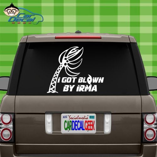 Amazon.com: I Got Blown by Hurricane Irma Palm Tree Vinyl Decal Sticker ...